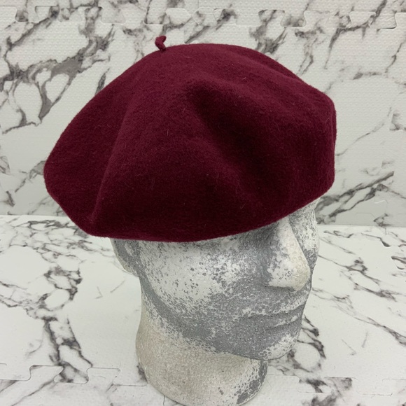 Kangol | Accessories | Mens Kangol Burgundy Anglobasque Wool Beret Hat ...